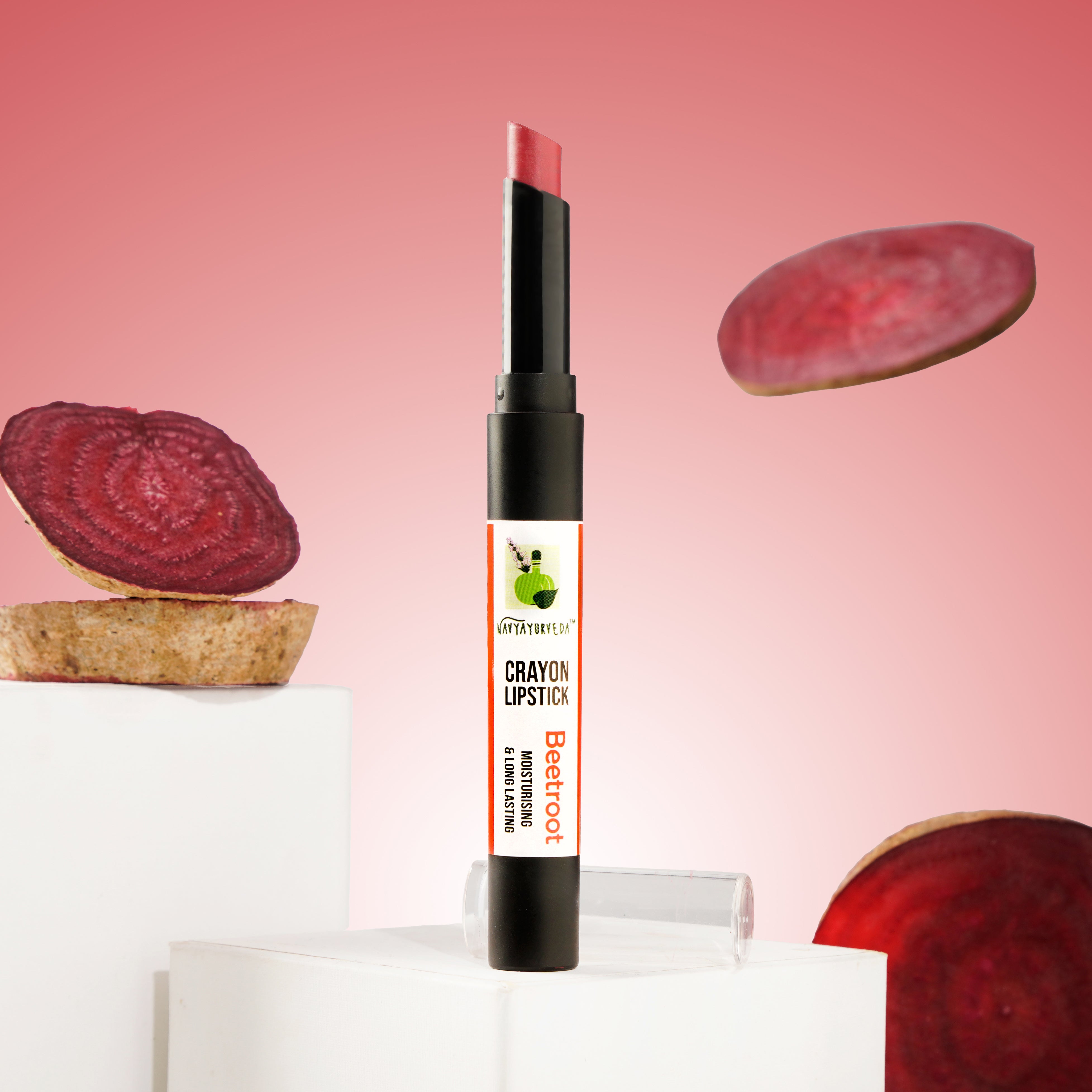 Navyayurveda's Beetroot Moisturising & Long Lasting Crayon Lipstick ...